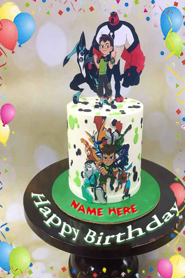 Ben Ten Birthday Cake For Baby Boys With Name