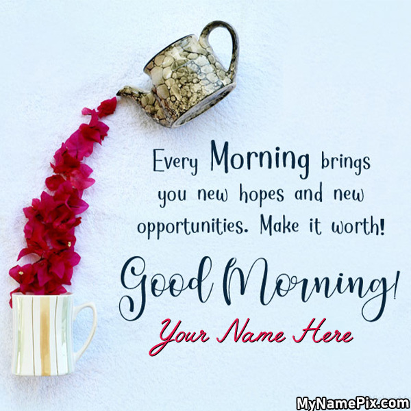 Good Morning Image With Name