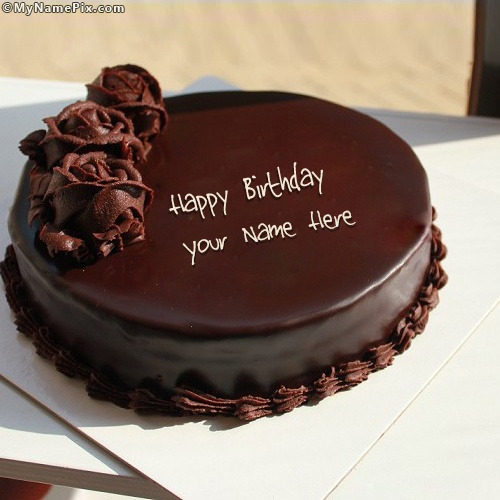 Chocolate Cake For Birthday With Name