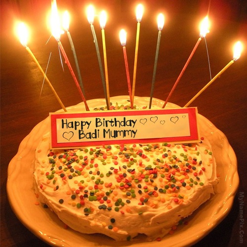 Happy Birthday Badi Mummy Cakes Cards Wishes
