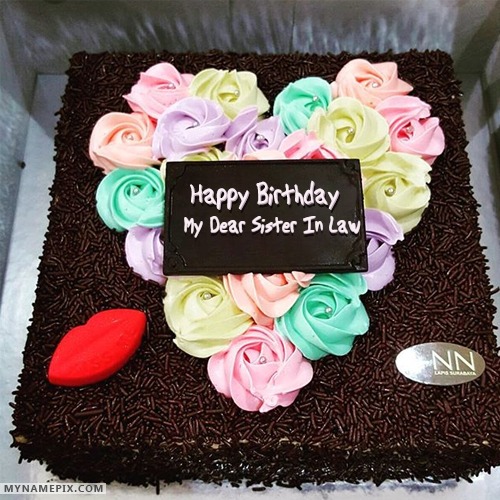 Happy Birthday My Dear Sister In Law Cakes Cards Wishes